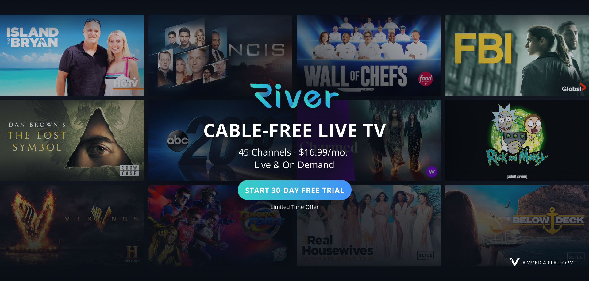 RiverTV Announces 30-Day Free Trial Offer